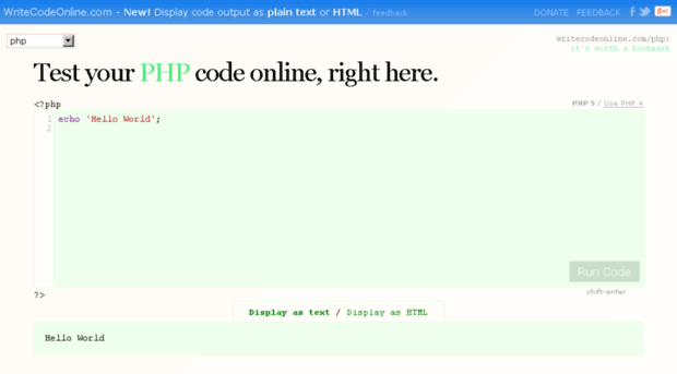 Top Best Php Online Code Compilers 2015 | Enuke Software